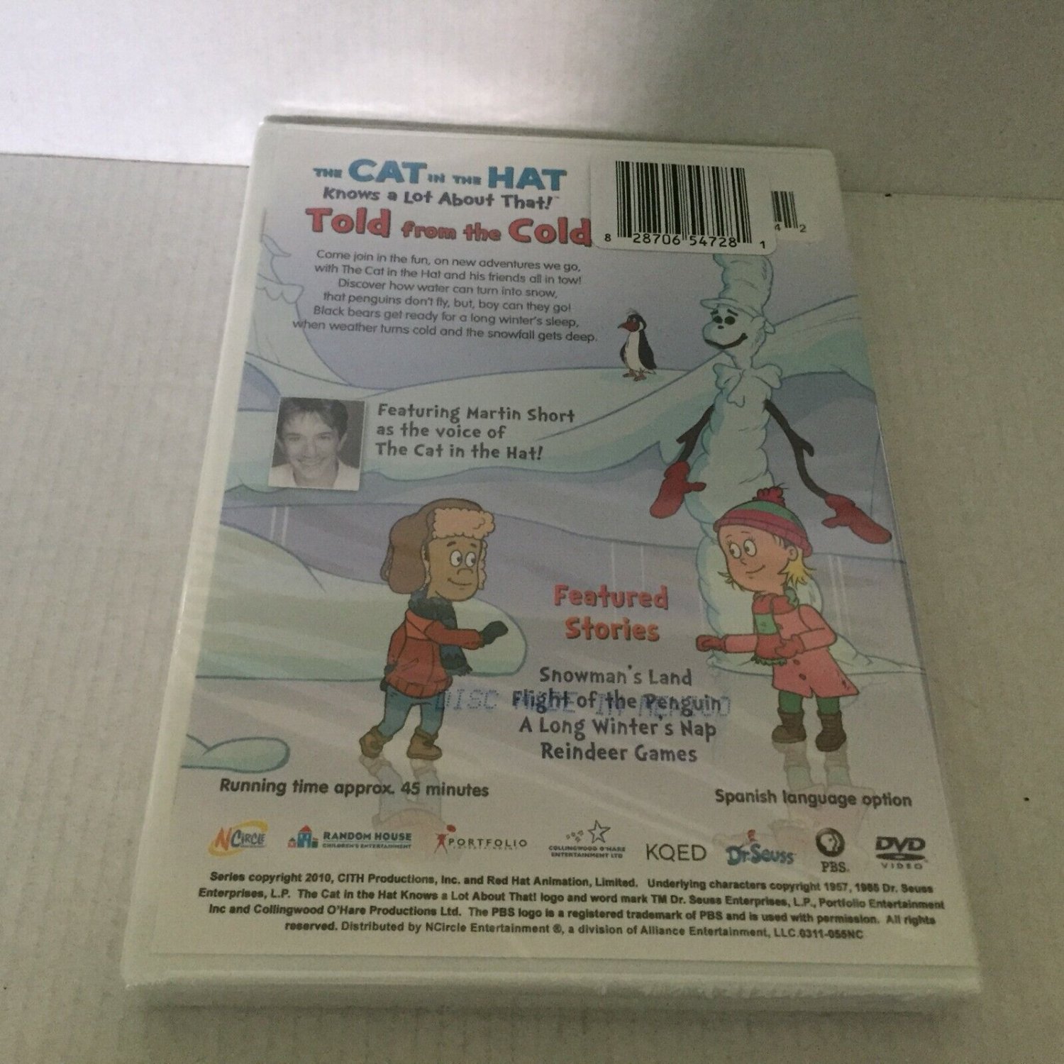 NEW Dr. Seuss The Cat in the Hat Told from the Cold DVD Sealed