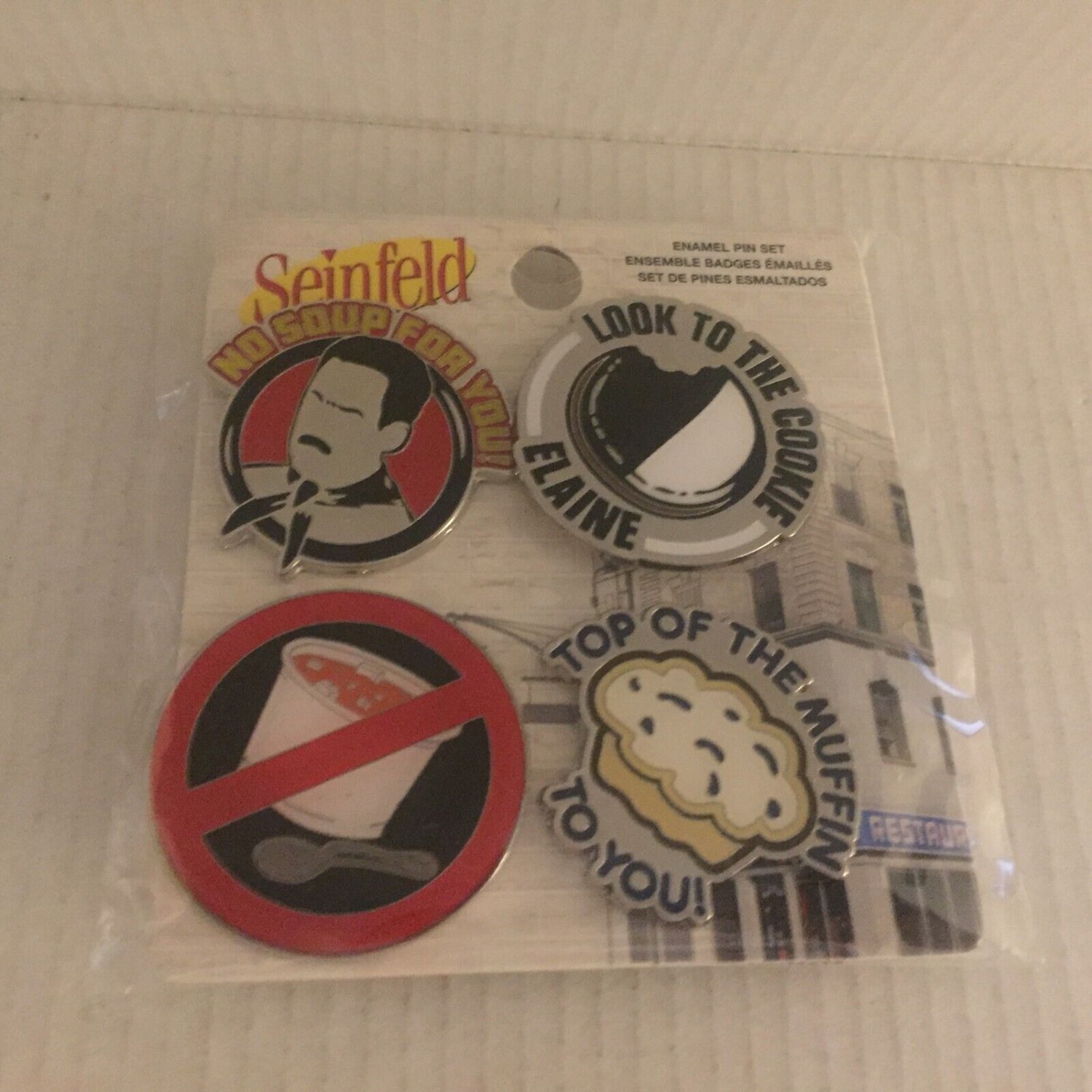 NEW Funko Seinfeld Enamel 4 Pin Set