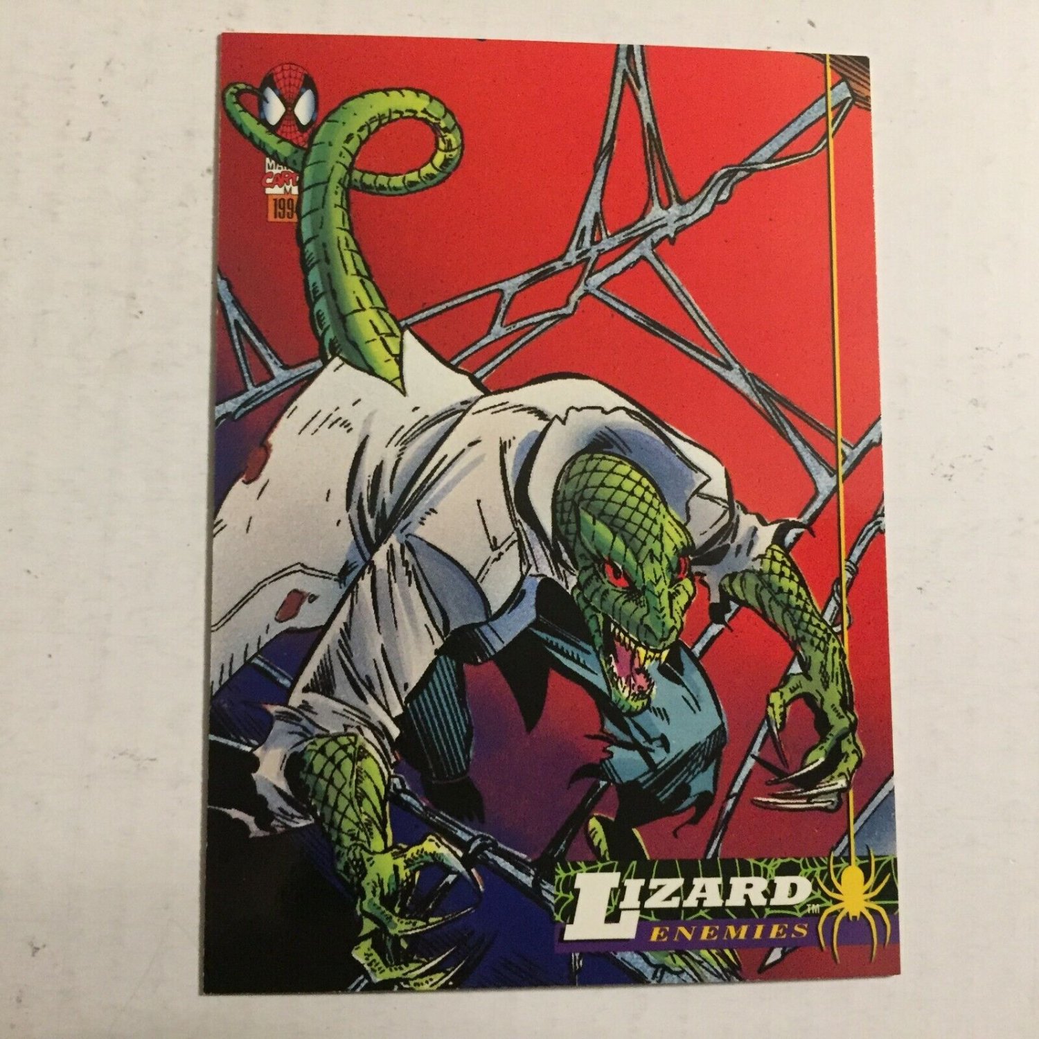 1994 Marvel Spider-Man Lizard Enemies Comics Trading Card