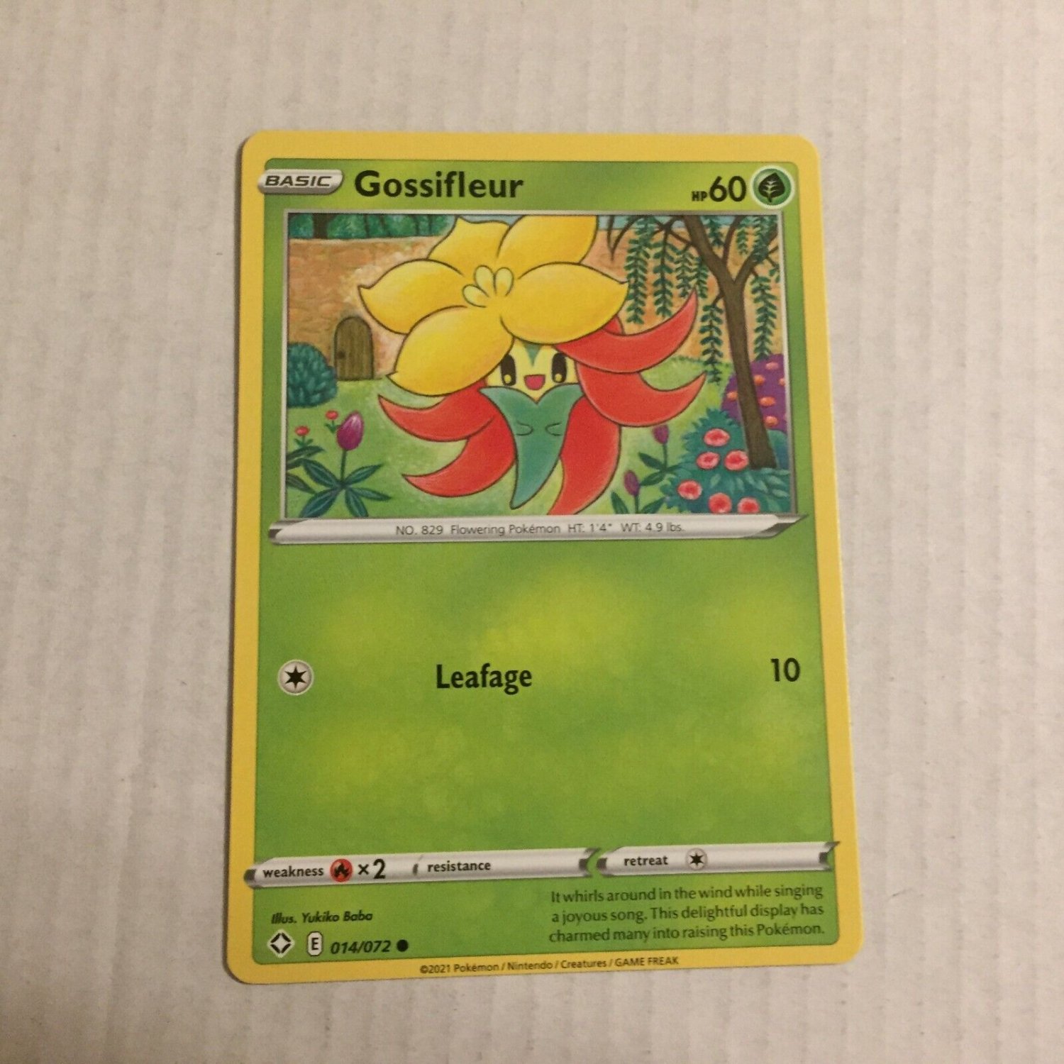 Pokemon 2021 Gossifleur & Eldegoss Cards