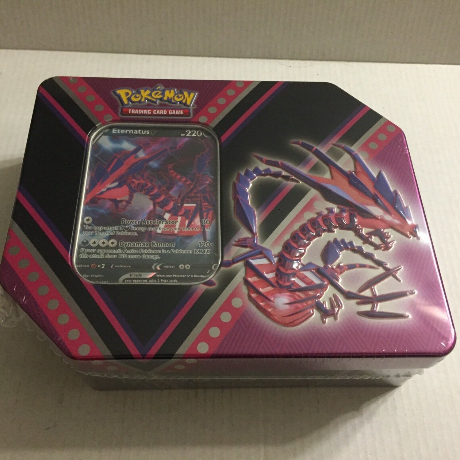 New Pokemon Holo Eternatus Premium Tin