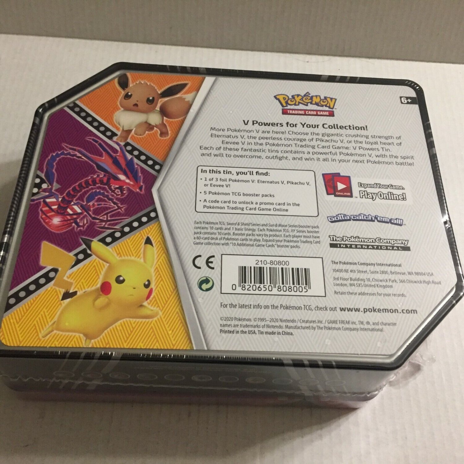 New Pokemon Holo Eternatus Premium Tin