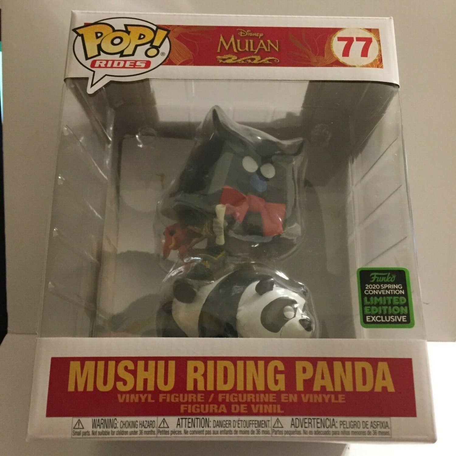 NEW Disney Mulan Mushu Riding Panda 6" Funko Pop