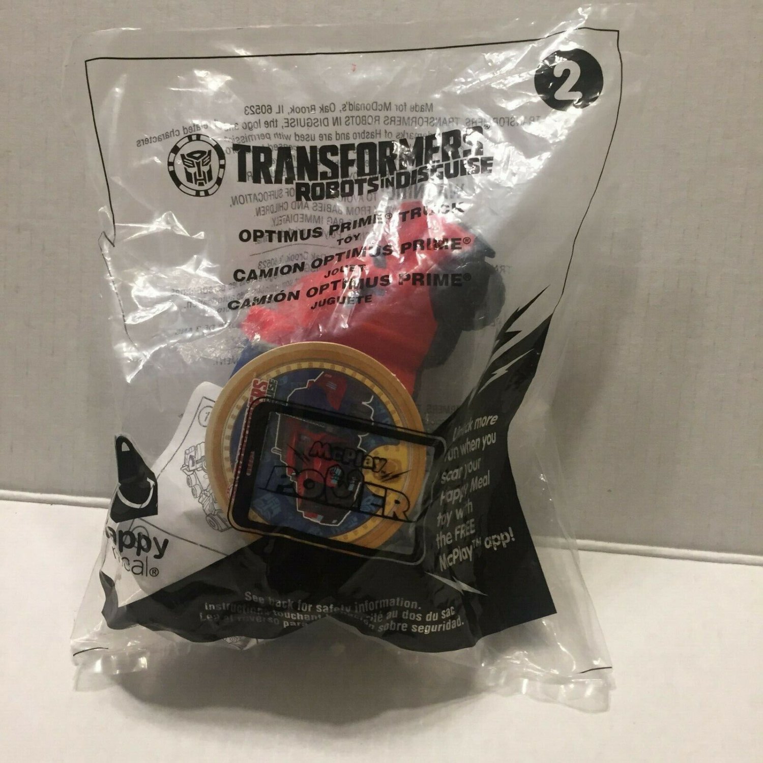 McDonalds Happy Meal Transformers Toy #2 Optimus Prime Truck