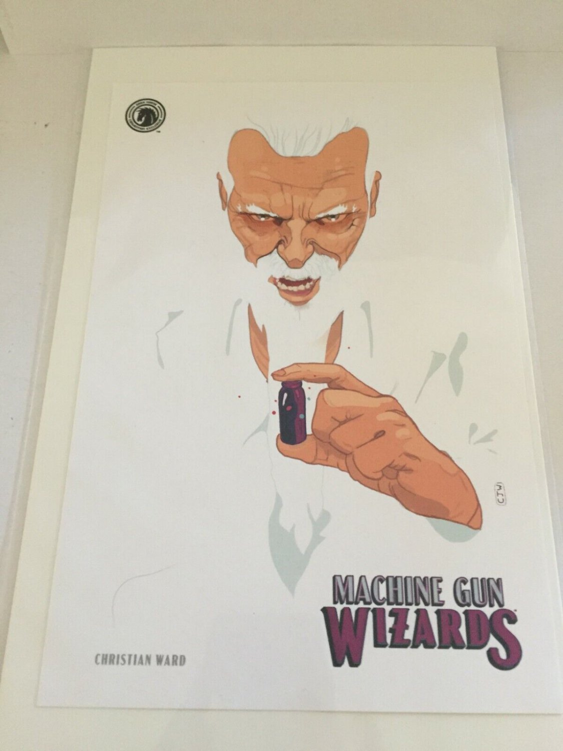 2020 Dark Horse Machine Gun Wizards Book Plate Convention Exclusive Art