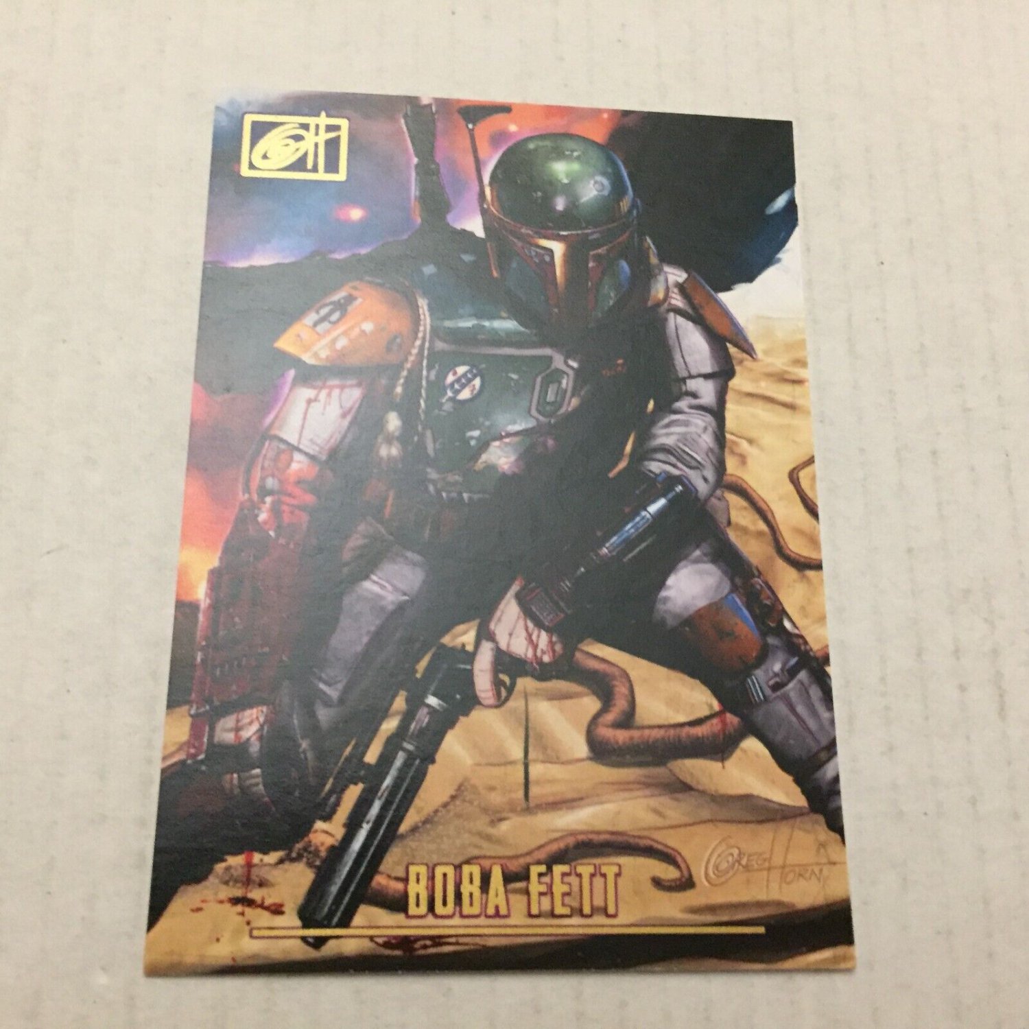2022 Star Wars Boba Fett Greg Horn Art Trading Card #38