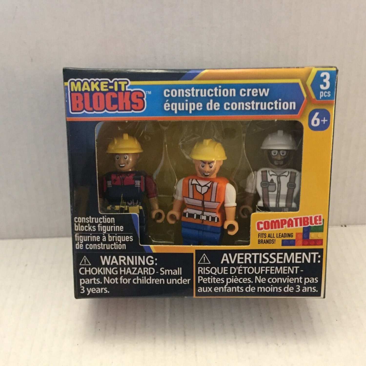 New Make-It Blocks Construction sets & Figures - 96 pcs + 3 Figures