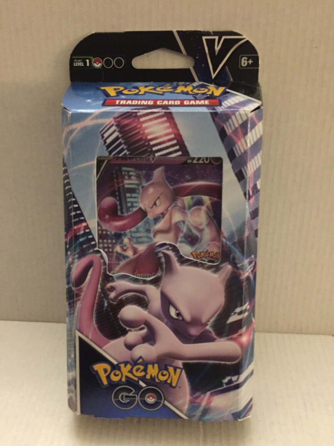 NEW Pokemon Mewtwo V Battle Deck Box Sealed - 64 Cards + 1 Coin