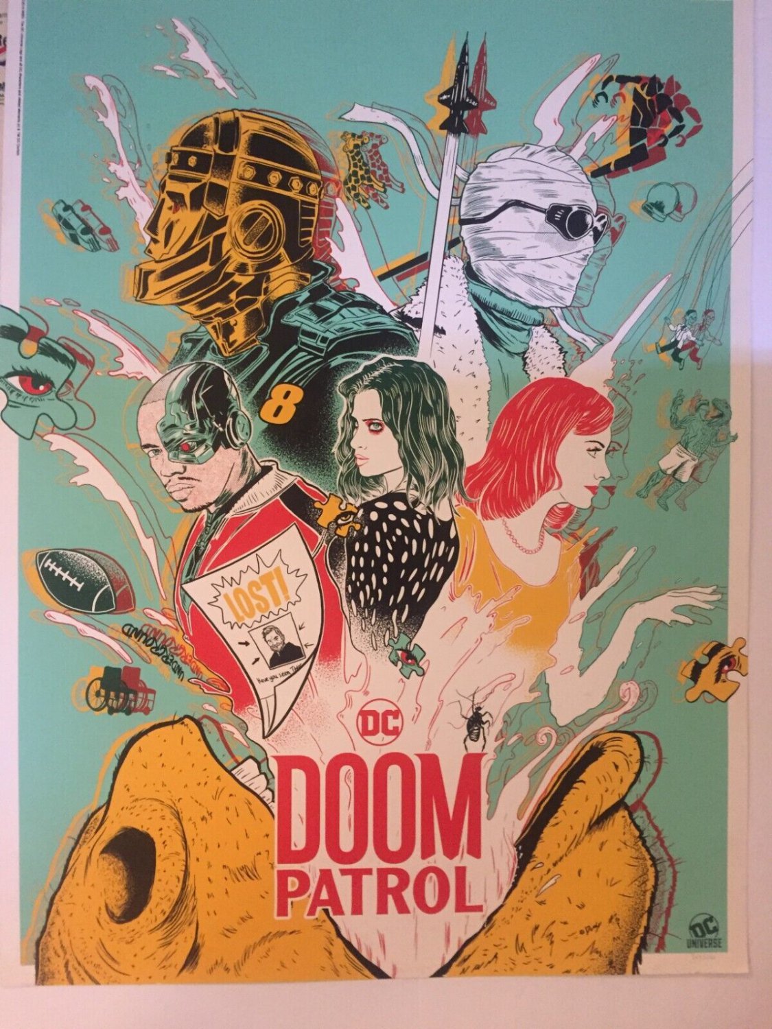 2019 Wondercon DC Universe Doom Patrol 24'' x 17'' Lithograph by Doaly ...