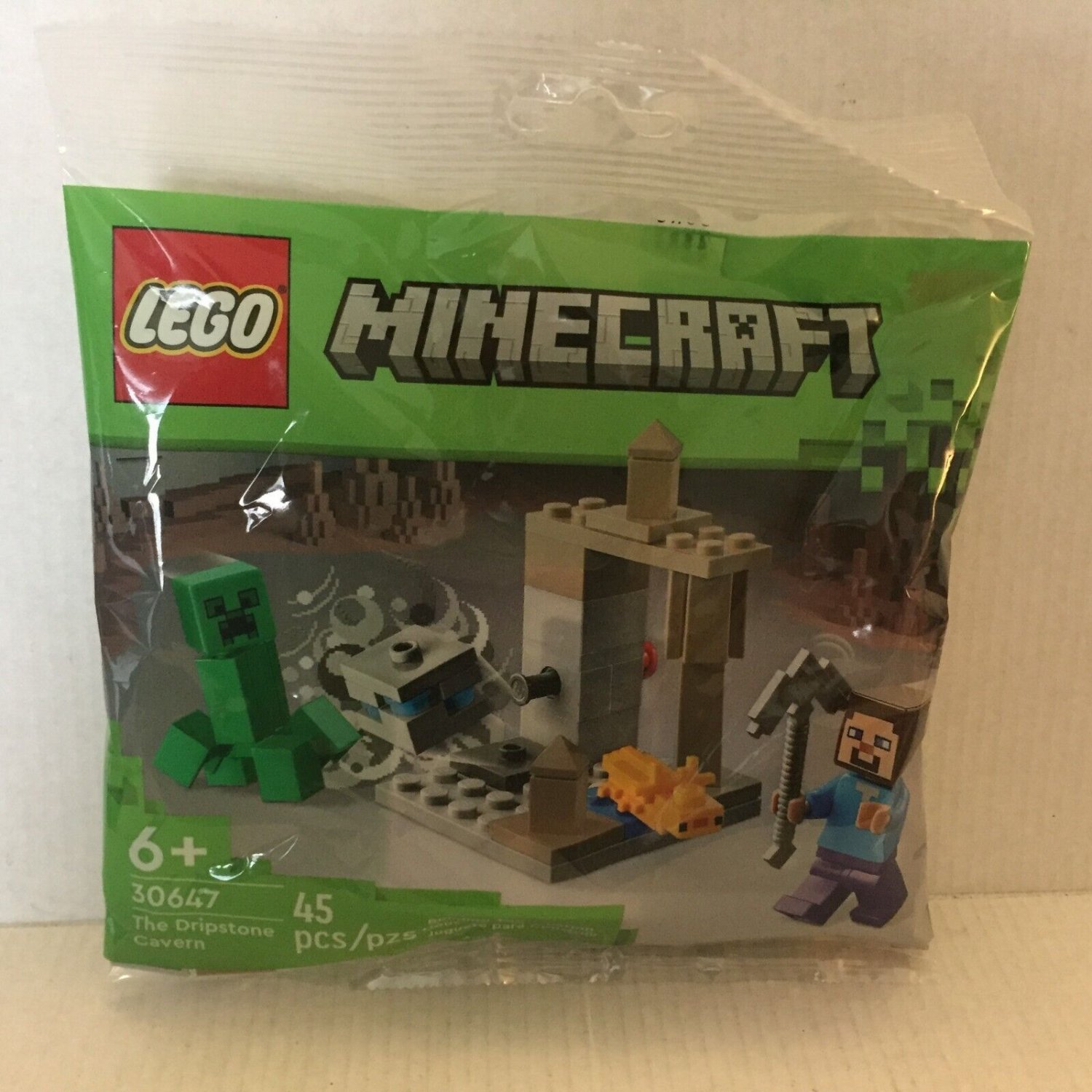 NEW Lego Minecraft Dripstone Cavern Poly Bag Set #30647 - 45 pieces