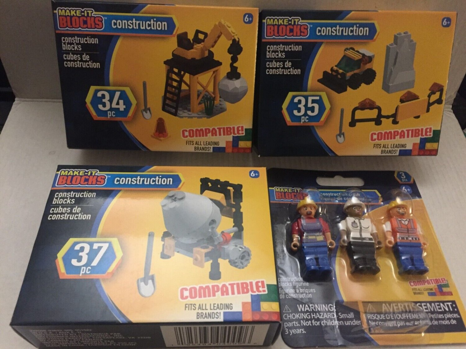 NEW Make It Blocks Construction Sets & Figures - 109 pieces