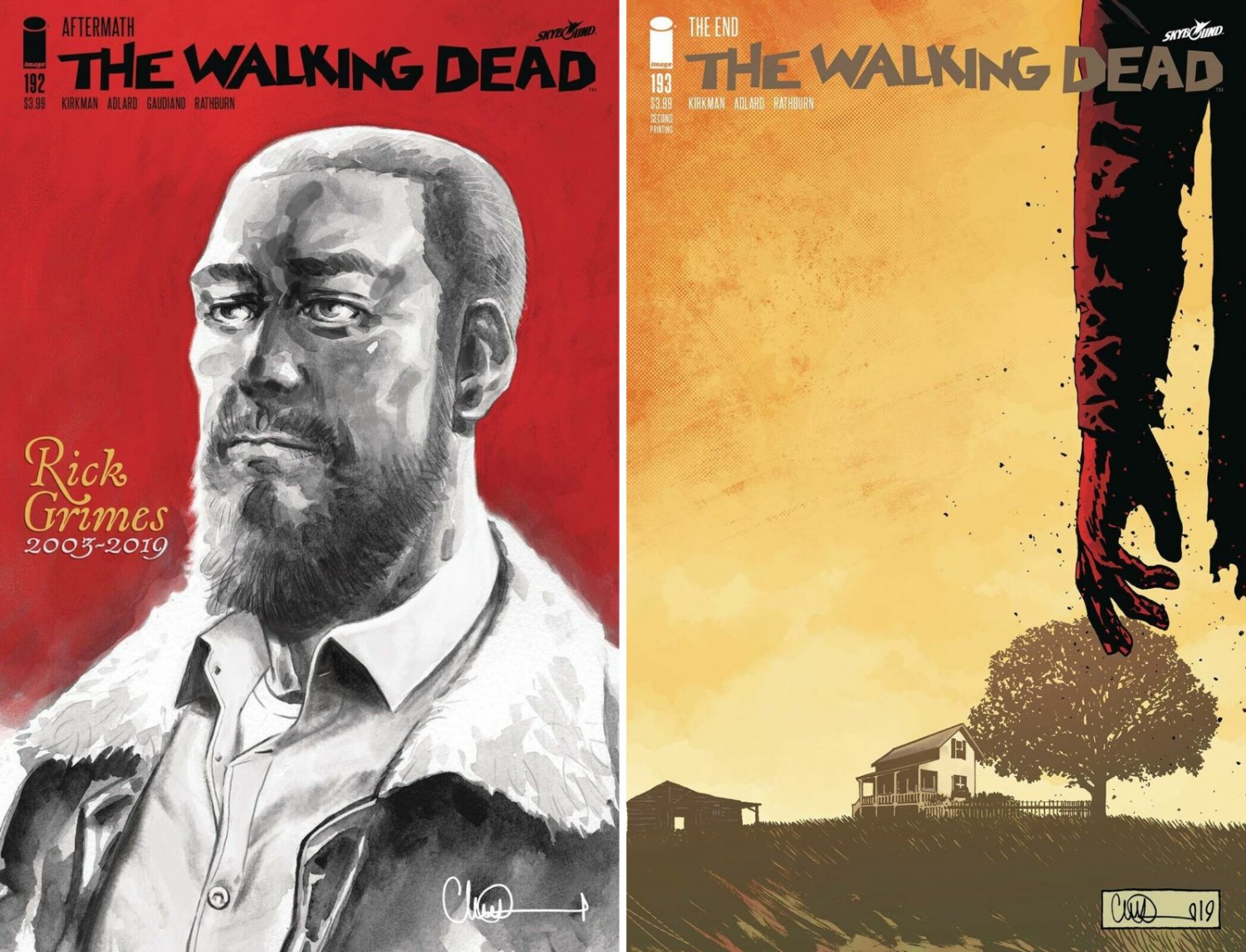 2019 Image Comics The Walking Dead #192 & #193 Final Issue
