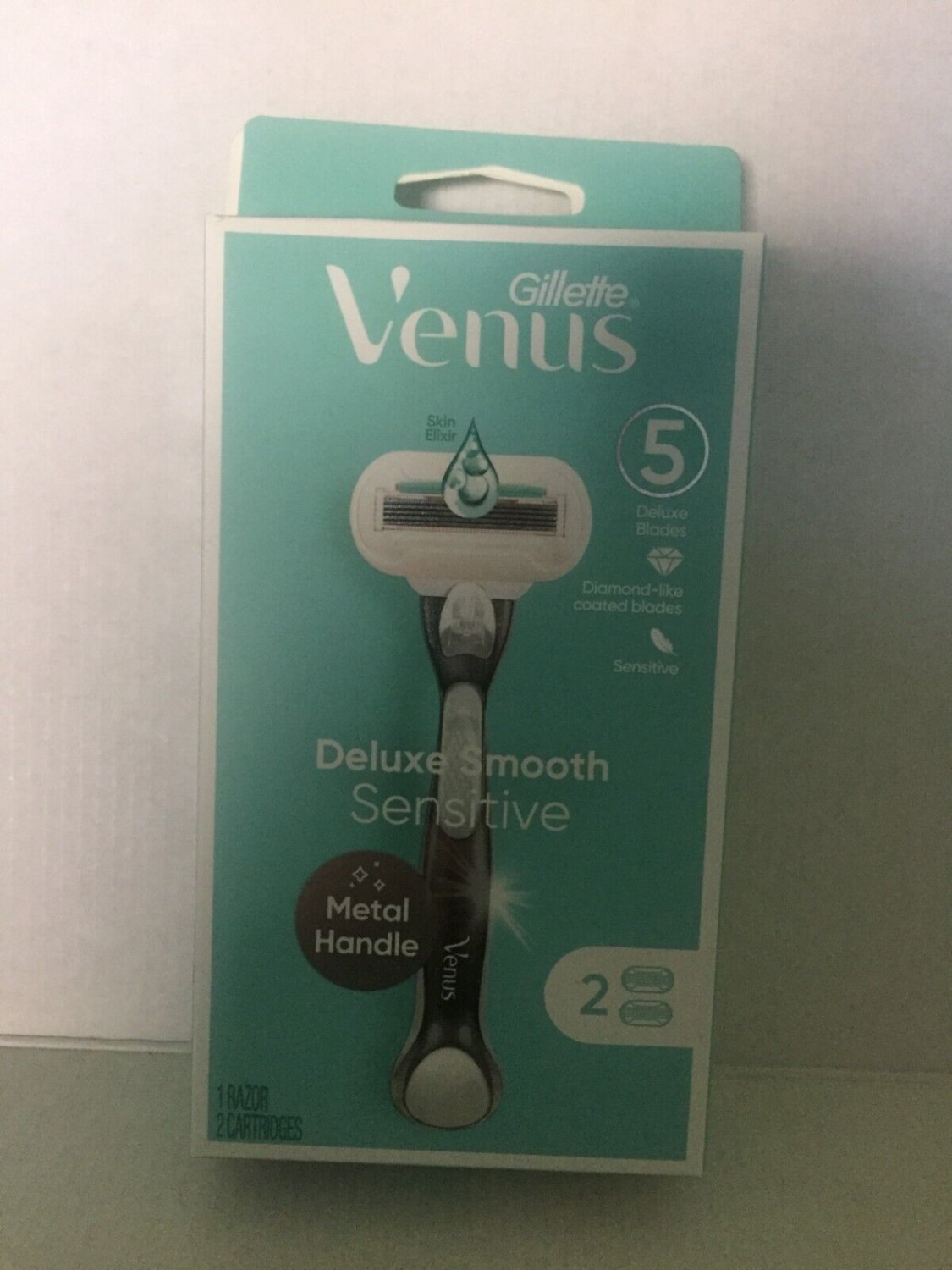 NEW Gillette Venus Deluxe Smooth Sensitive Women's Razor + 2 Razor ...