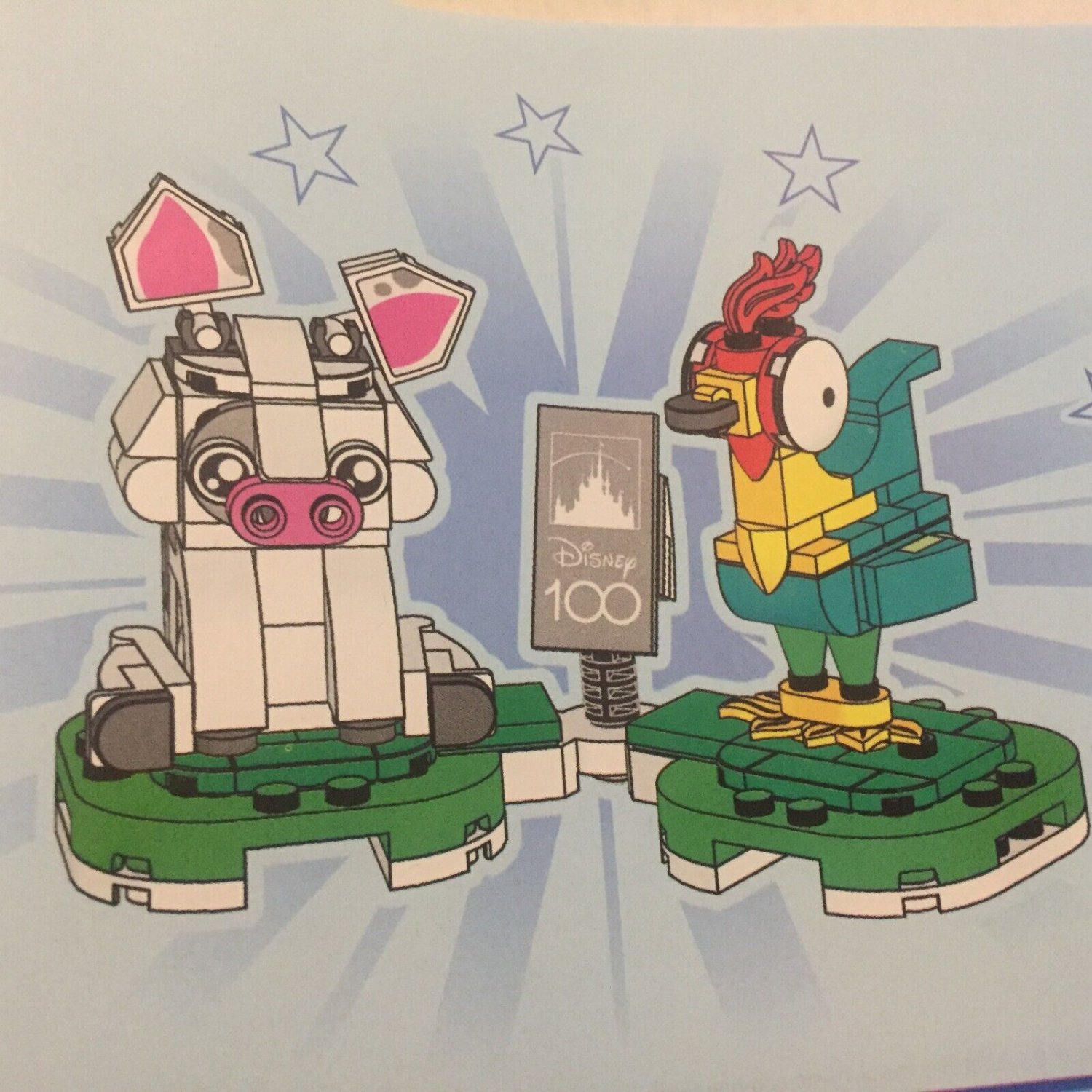 New Disney 100th Anniversary Lego Moana's Pua & Hei Hei Buildable Figures