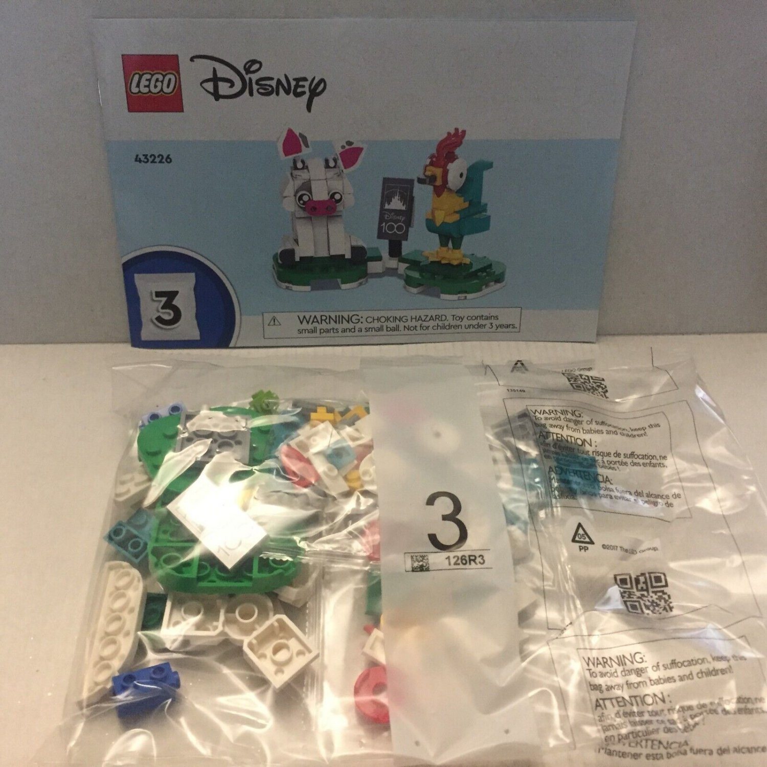 New Disney 100th Anniversary Lego Moana's Pua & Hei Hei Buildable Figures