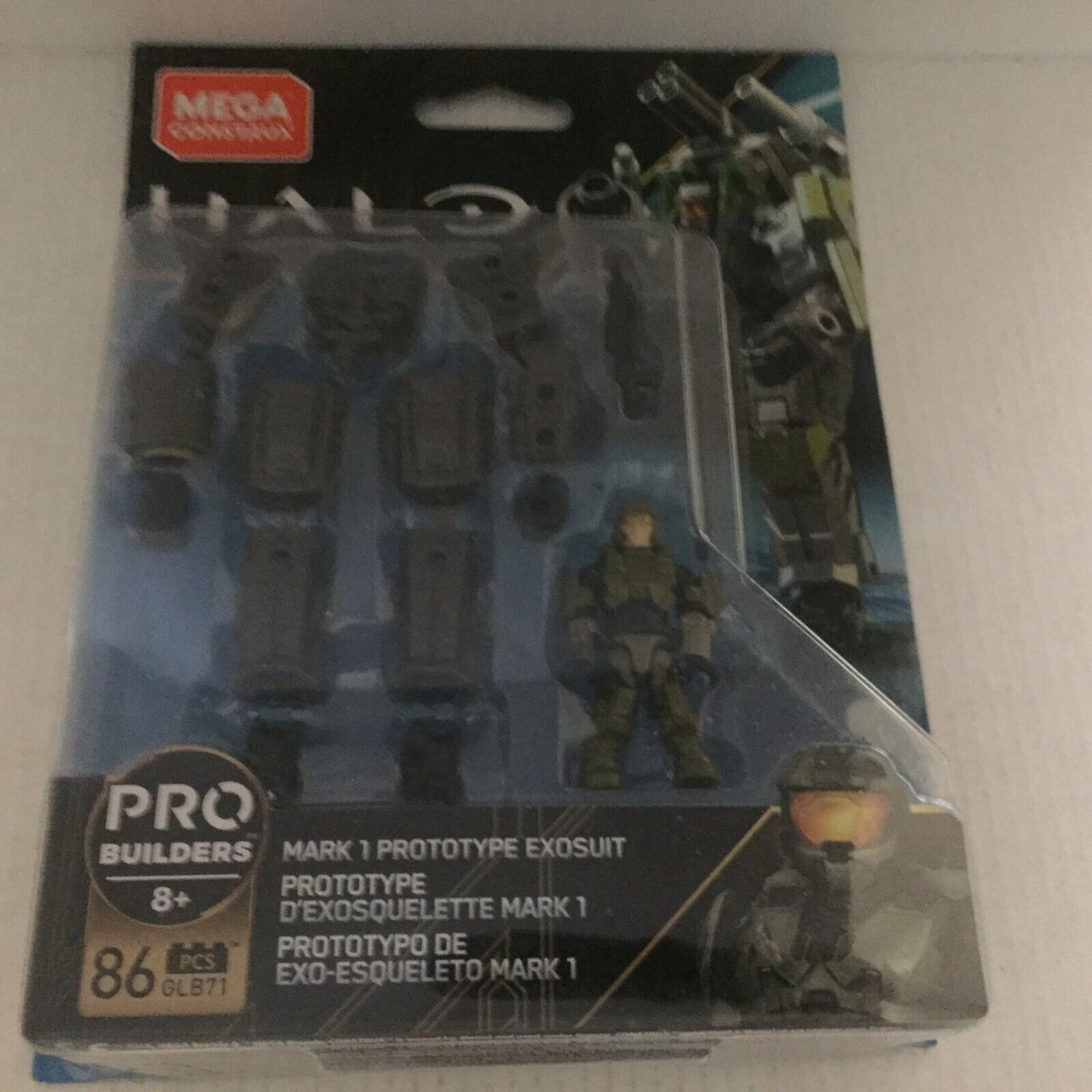 NEW Mega Construx Pro Builders Halo Gray Mark 1 Prototype Exosuit - 86 ...
