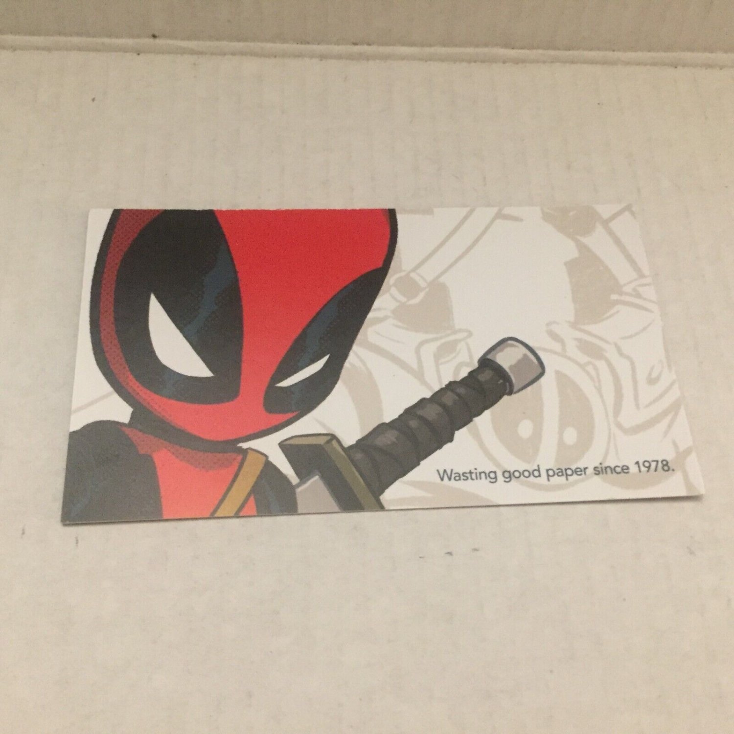 Comic Book Artist Alex Deligiannis Deadpool Art Business Card