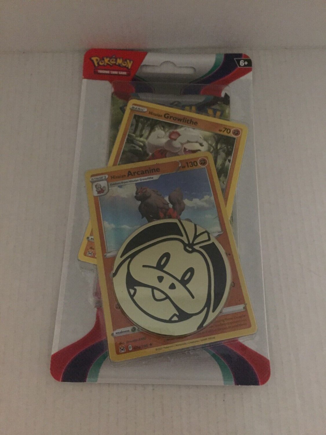 New Pokemon Arcanine/Growlithe Scarlet & Violet Blister Pack + Coin