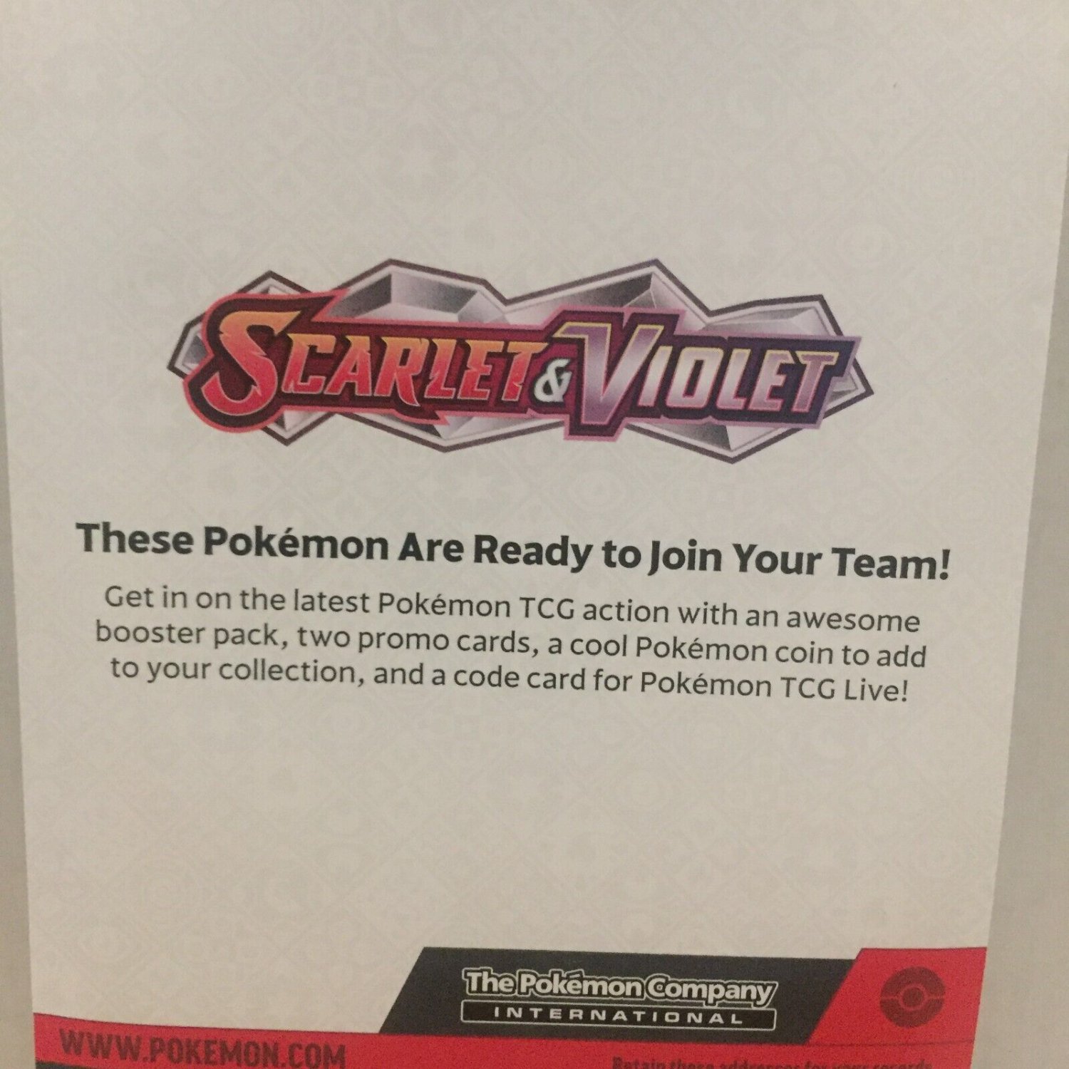 New Pokemon Arcanine/Growlithe Scarlet & Violet Blister Pack + Coin