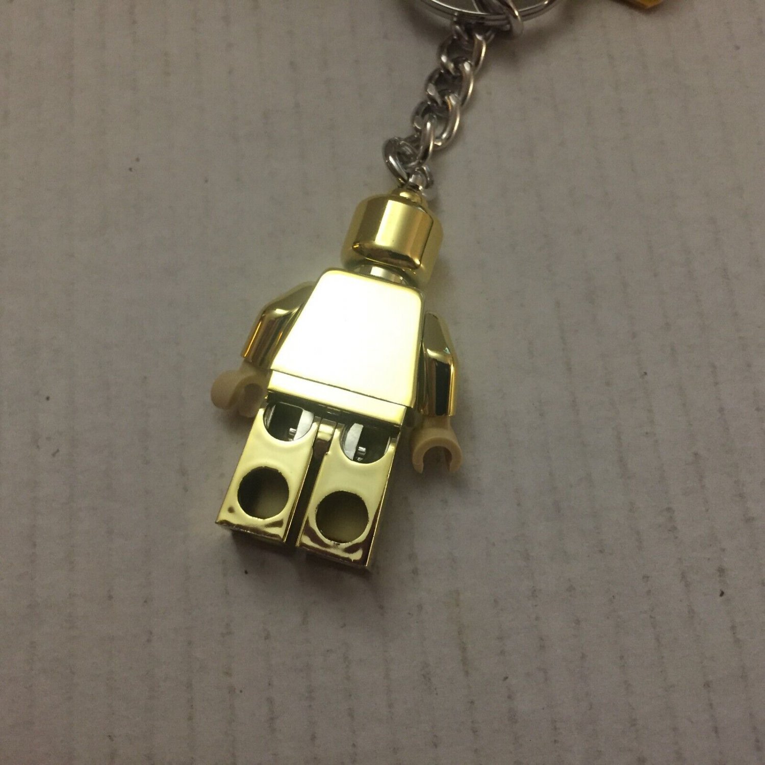 NEW Official Lego Gold Minifigure Key Chain