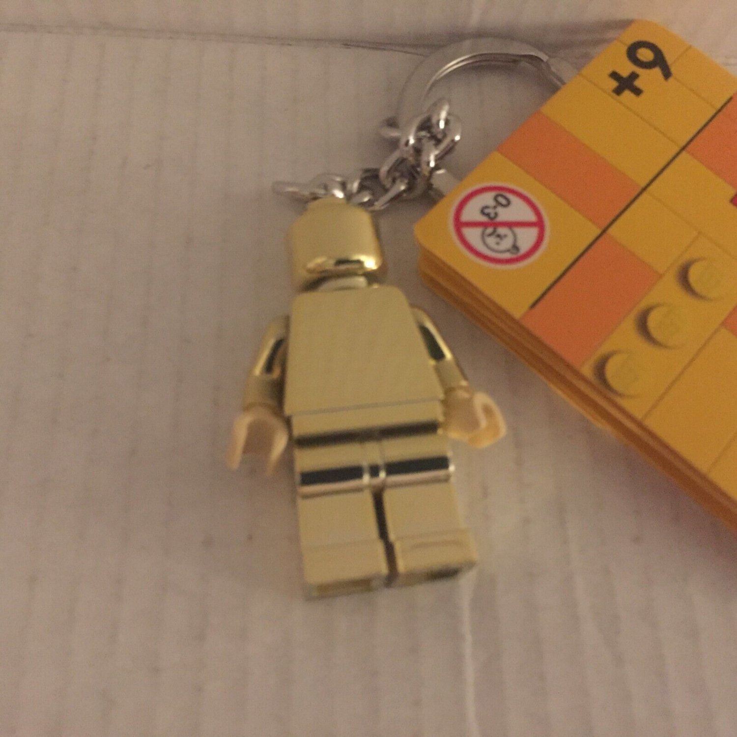 NEW Official Lego Gold Minifigure Key Chain