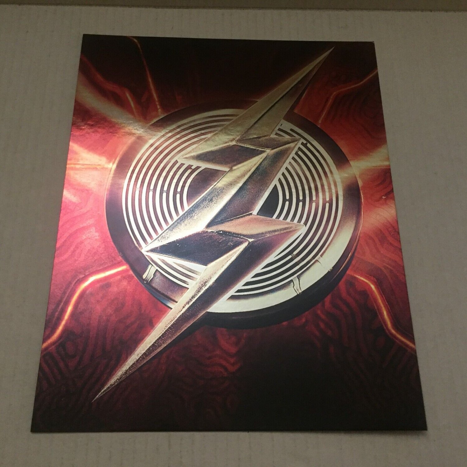 DC The Flash Movie Flash Logo Oversized 6.5'' x 5'' Holo Card