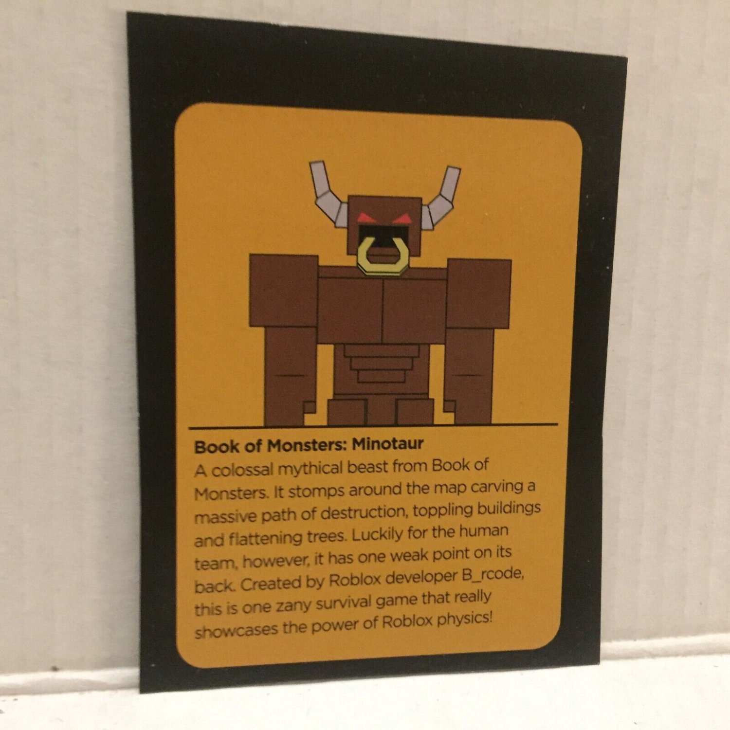 Roblox Book of Monsters Minotaur Figure With Unused Fierce Minotaur Code