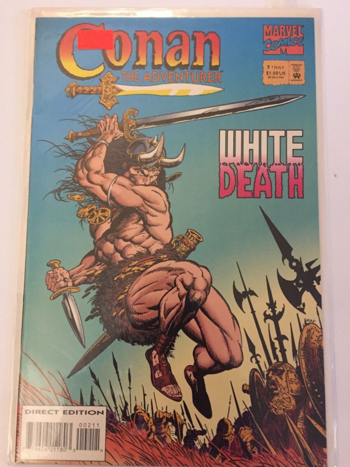 1994 Marvel Comics Conan the Adventurer White Death #2