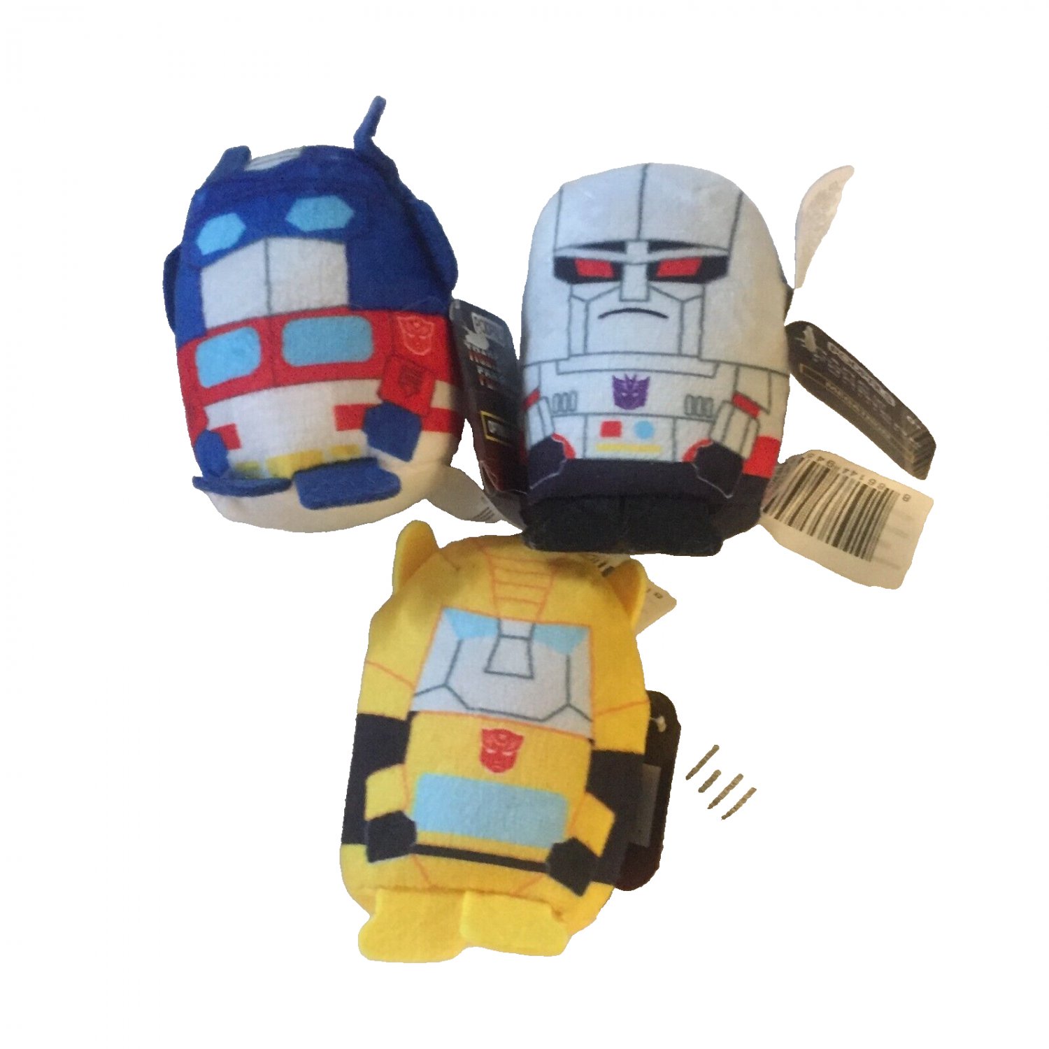 Transformers Podpals 3'' Plushies - Optimus Prime Megatron Bumblebee