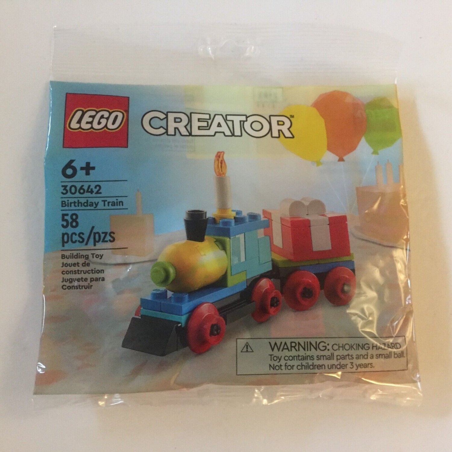 NEW Lego Creator Birthday Train Polybag Set #30642 - 58 Pieces