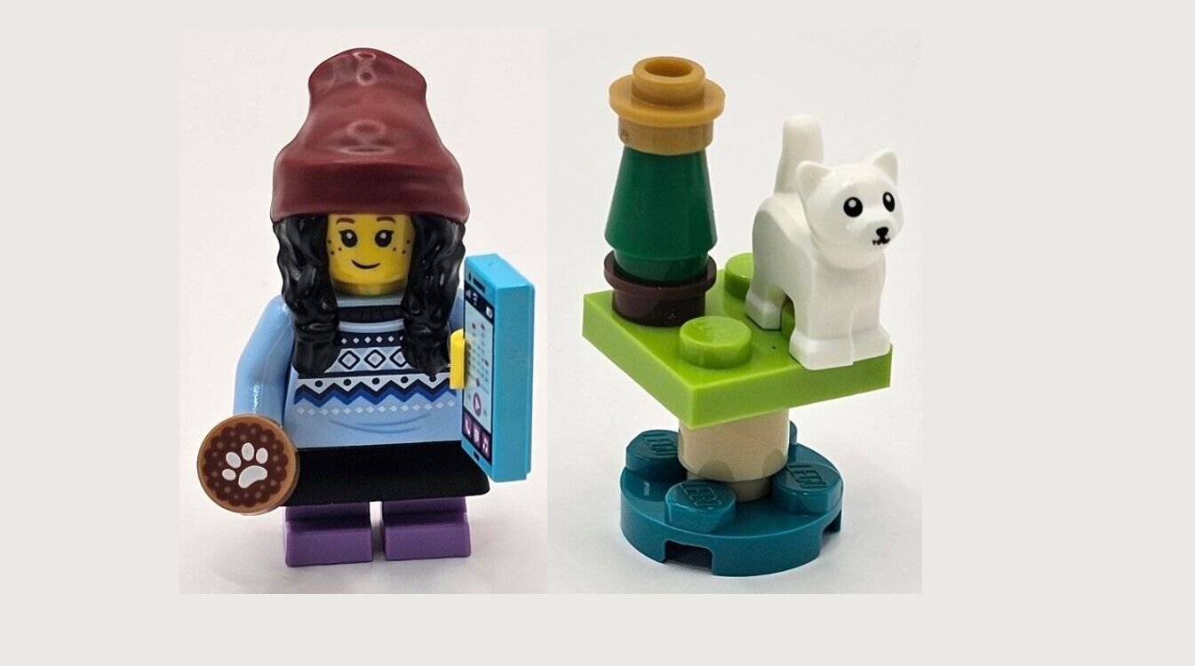 NEW Official Lego Holiday Girl Kid Minifigure with Cat Mini Sets