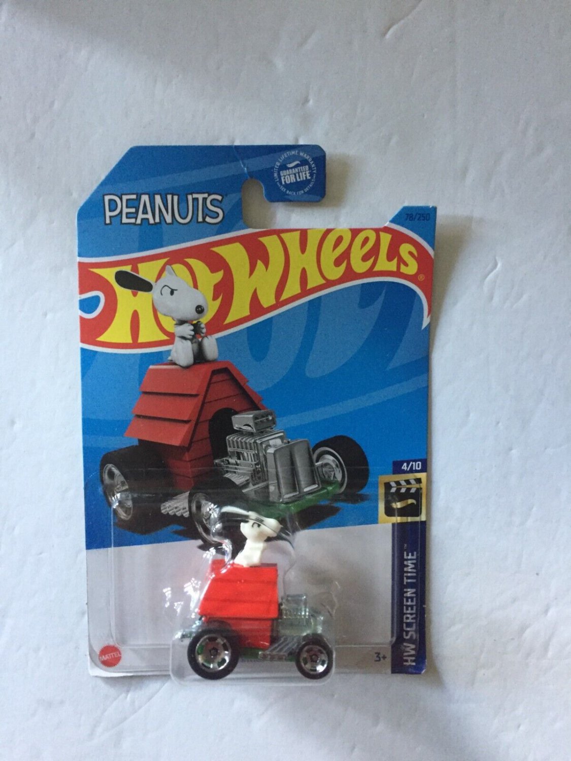 New Hot Wheels Peanuts Snoopy Doghouse Racer Car