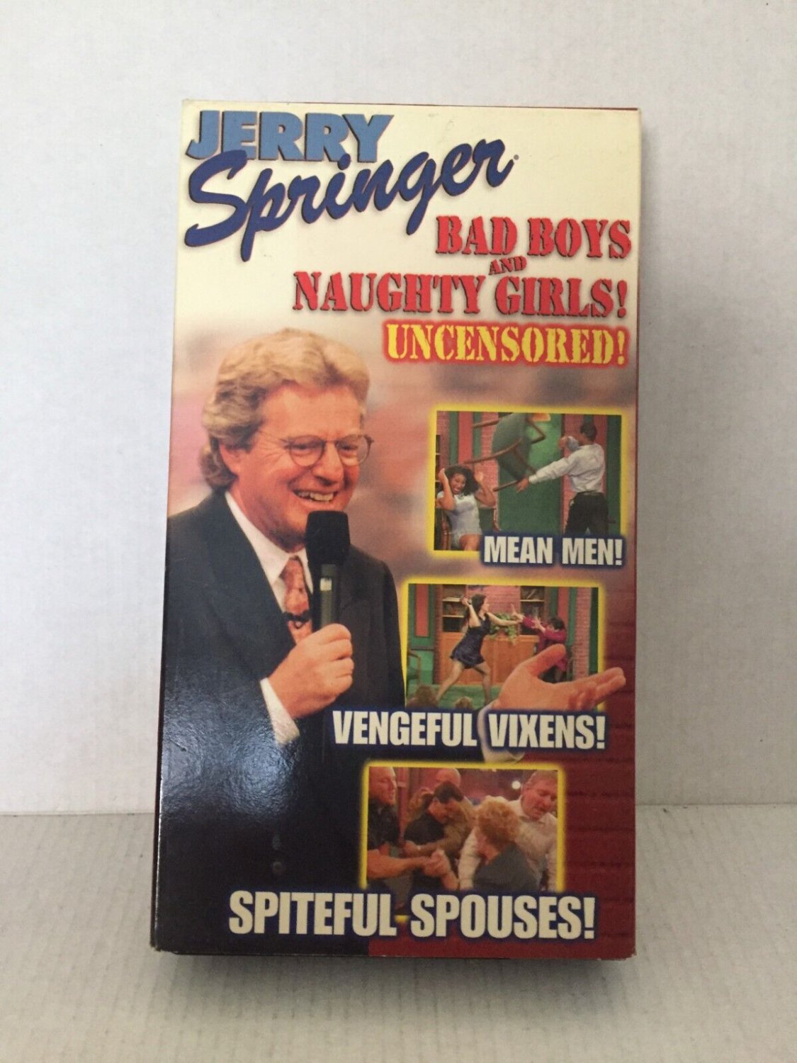 Preowned Jerry Springer Bad Boys & Naughty Girls Uncensored VHS Tape