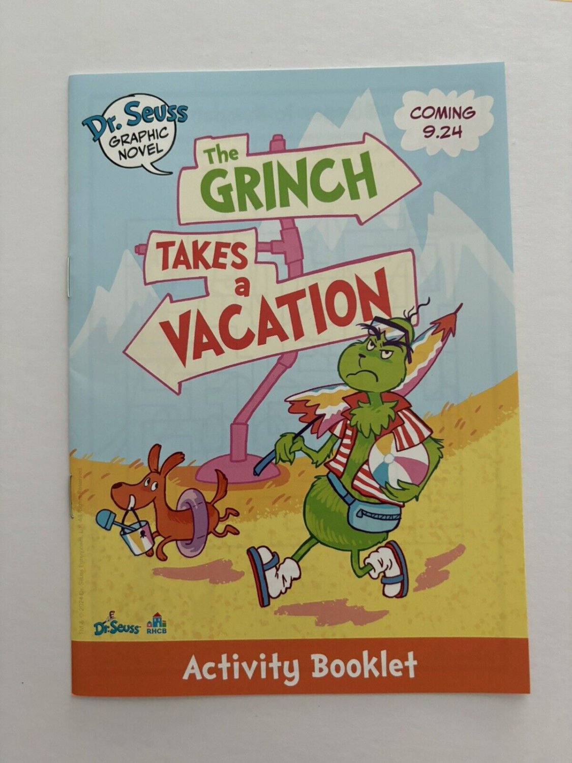 Double Sided Dr Seuss Cat in the Hat / Grinch Promo Activity Booklet