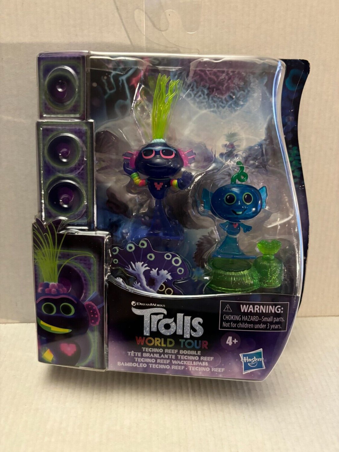 NEW Trolls World Tour Techno Reef Bobble Figures