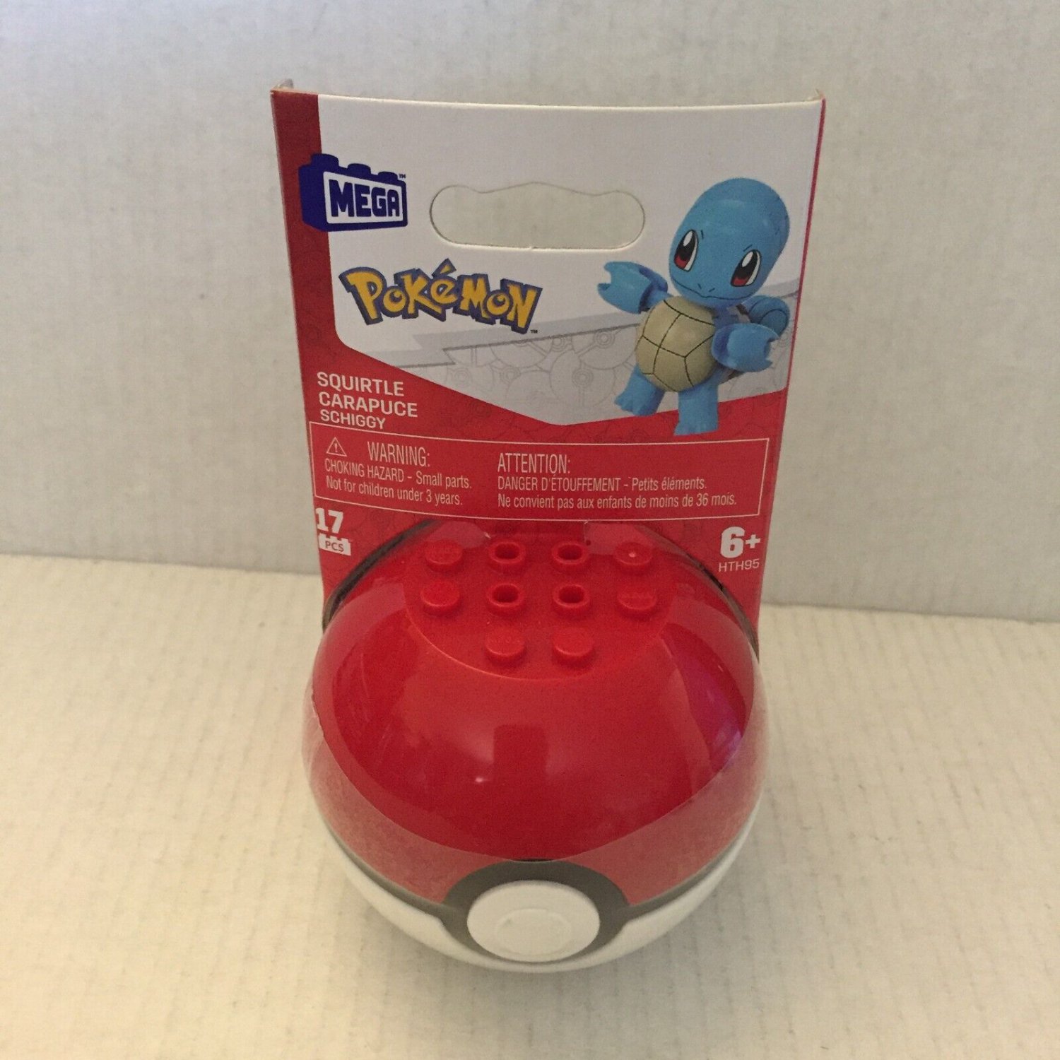 NEW MEGA Pokemon Pokeball Squirtle Building Toy Kit - 17pc