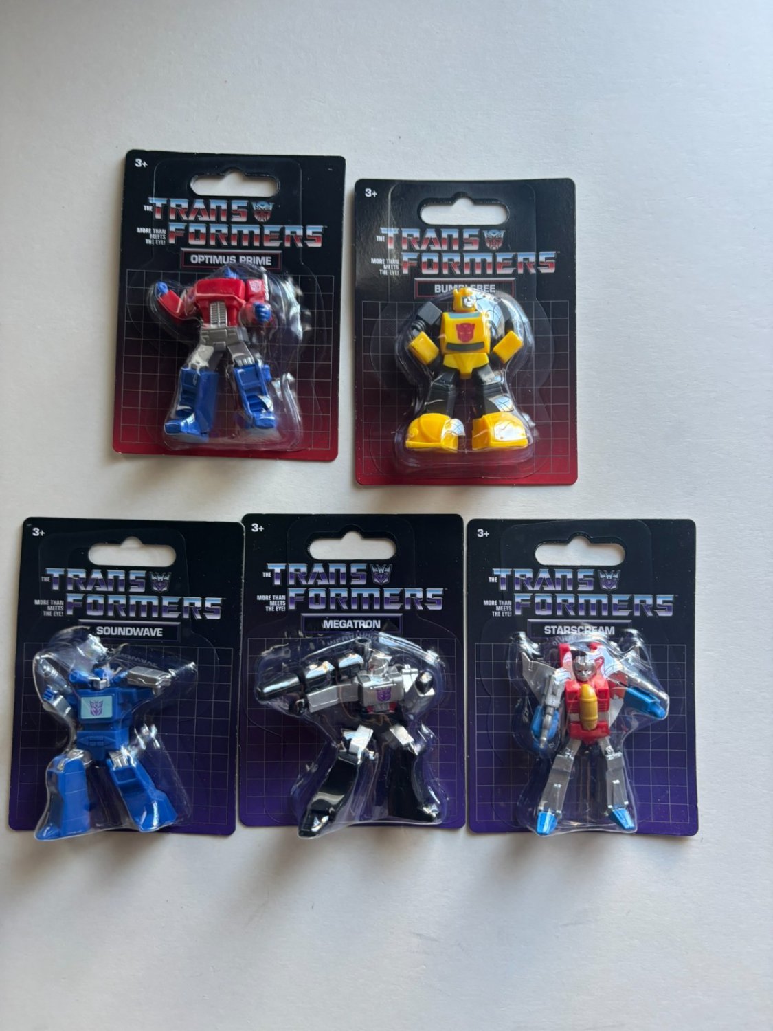 NEW Transformers Optimus Prime Bumblebee Megatron Starscream Soundwave ...