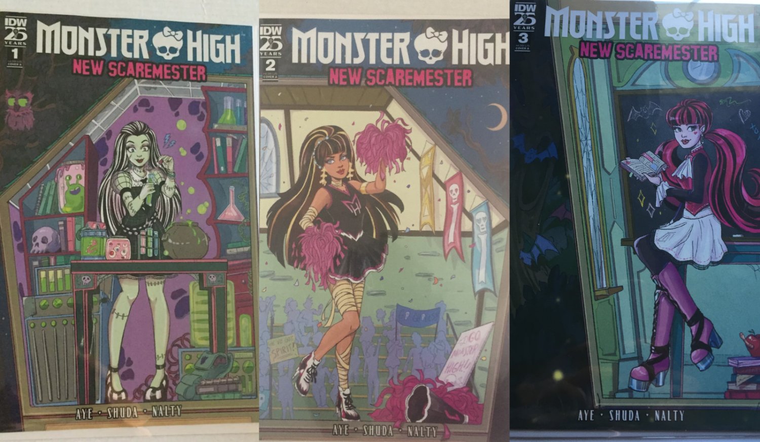2024 IDW Comics Monster High New Scaremester #1 #2 & #3