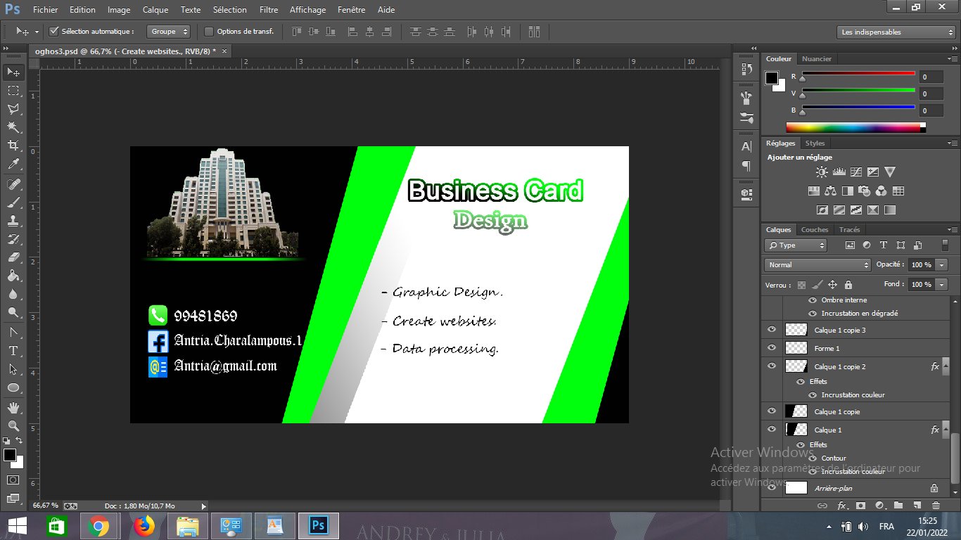 Photoshop - Business Card Design PSD