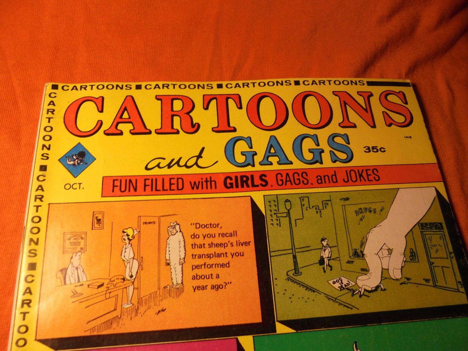 CARTOONS and GAGS MAGAZINE Vol. 11 #5! October 1968!! VF/NM! $25.00