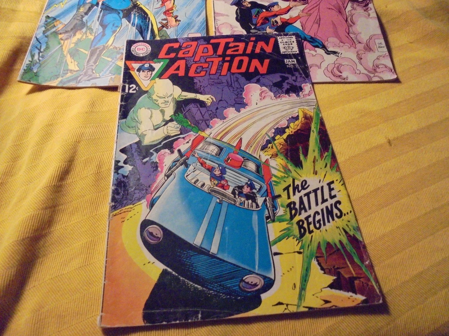 1968 CAPTAIN ACTION LOT, DC Comics, 1968-1969!! $40.00 obo!