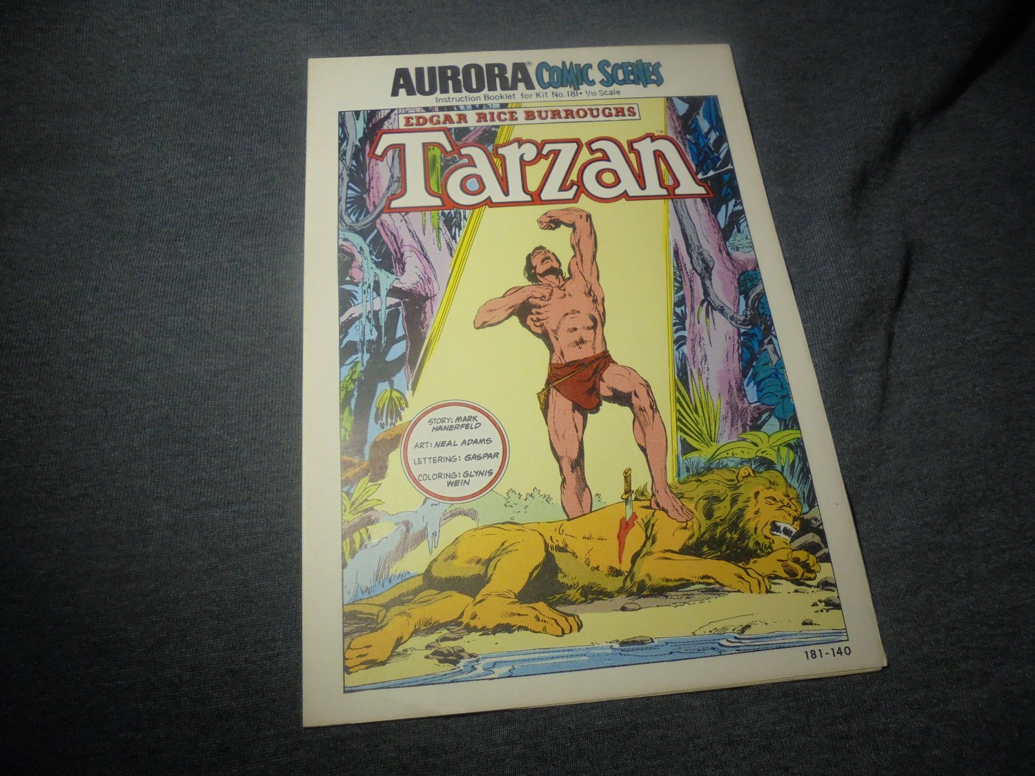 1974 AURORA COMIC SCENES TARZAN BOOKLET! Neal Adams Art! $35.00!! This ...