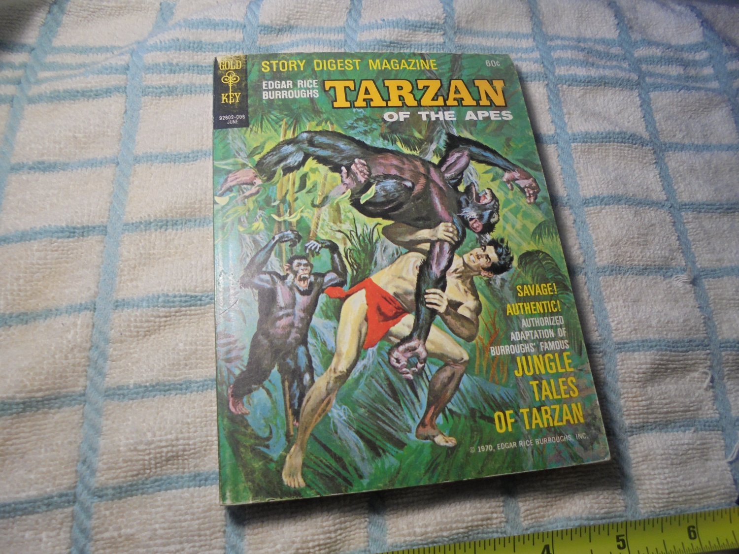 Guide says SCARCE! TARZAN Gold Key Digest Magazine # 1 * 1970! VF/NM ...