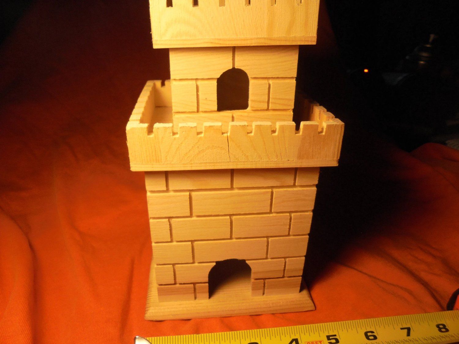 WOODEN CASTLE for Heroclix or small Action Figures! NEW! $25.00 Shipped!!