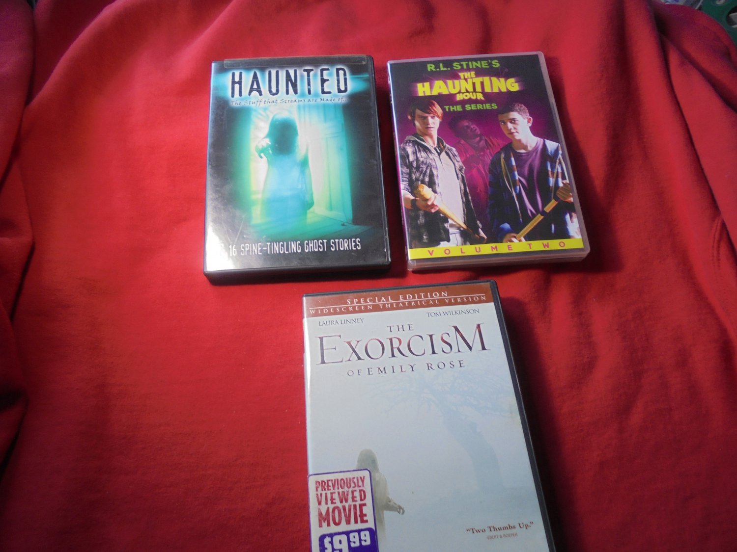 3 HORROR DVD's!! Haunted Ghost Stories, Exorcism of Emily Rose ...