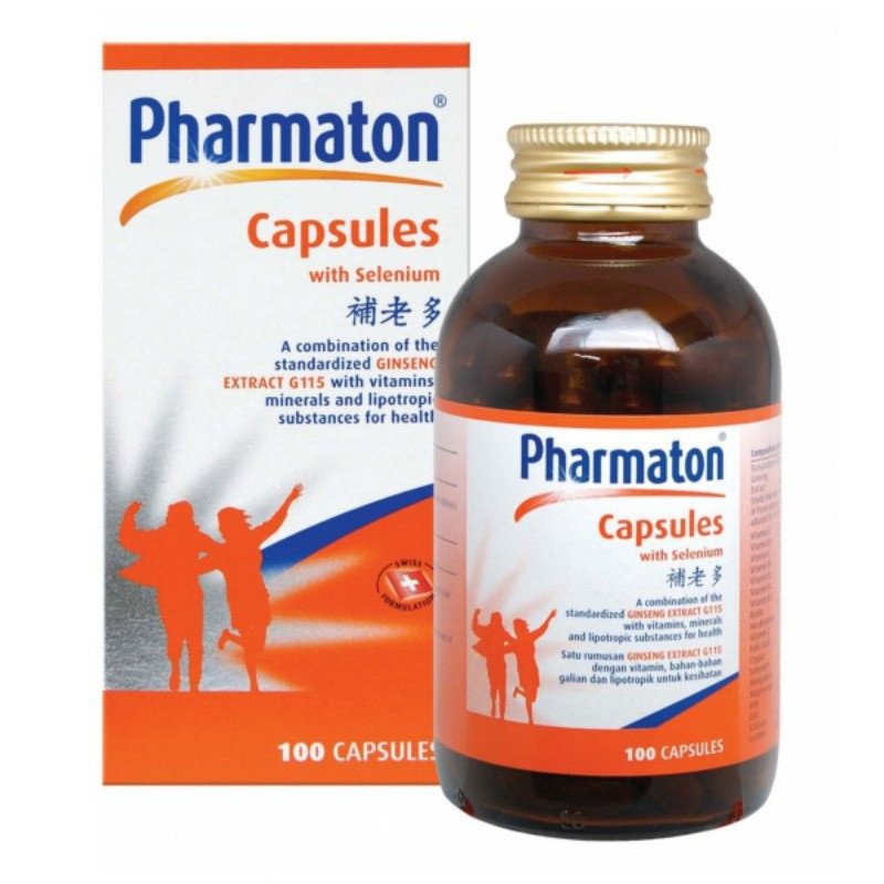 100's PHARMATON Capsules with Ginseng and Selenium Multivitamin Energy ...