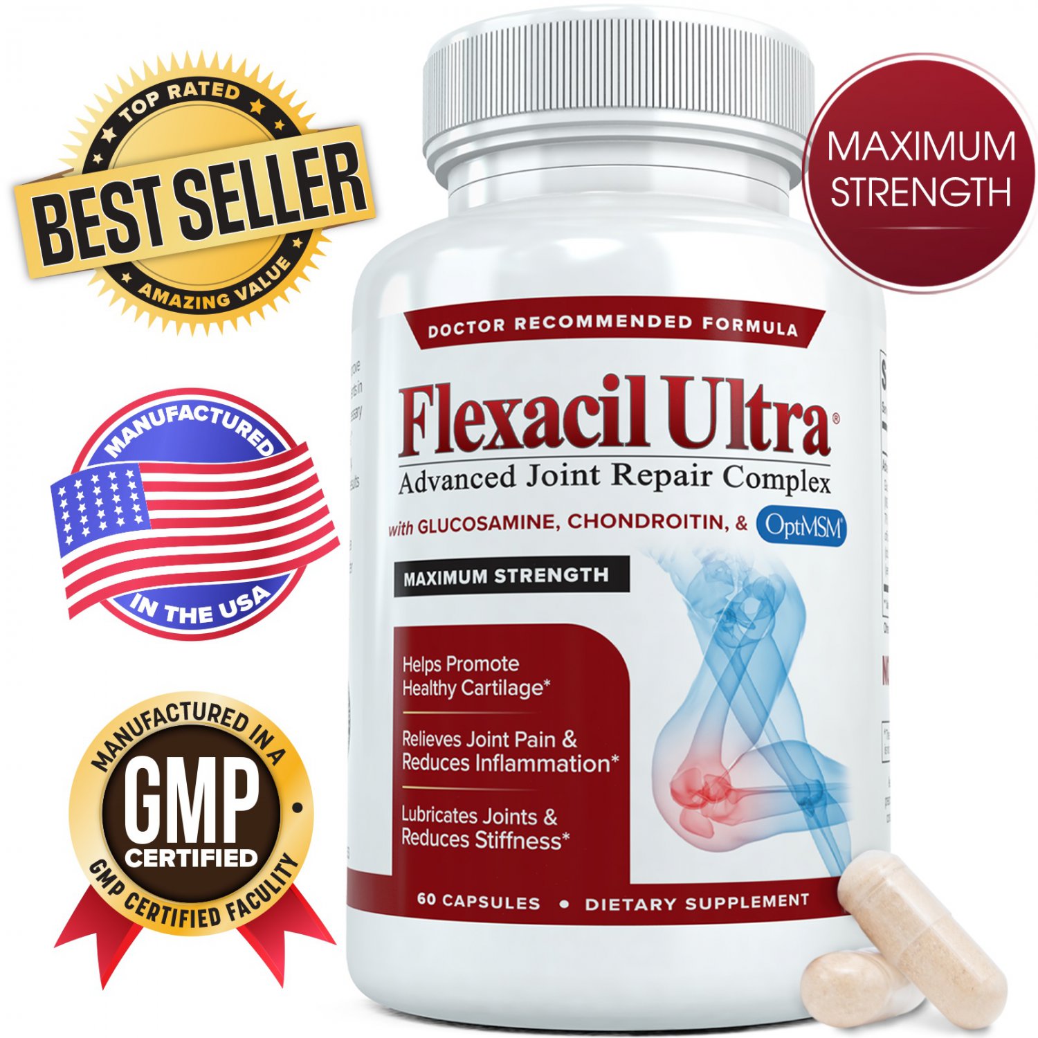 FLEXACIL ULTRA Best Joint Pain Relief Formula Anti-Inflammatory ...