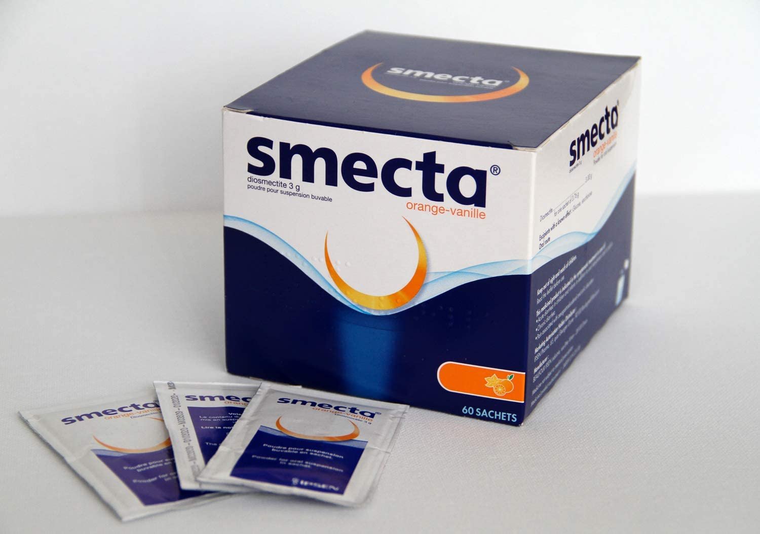 Smecta 3g 60 Sachets - Treatment of Acute & Chronic Diarrhea Adult ...