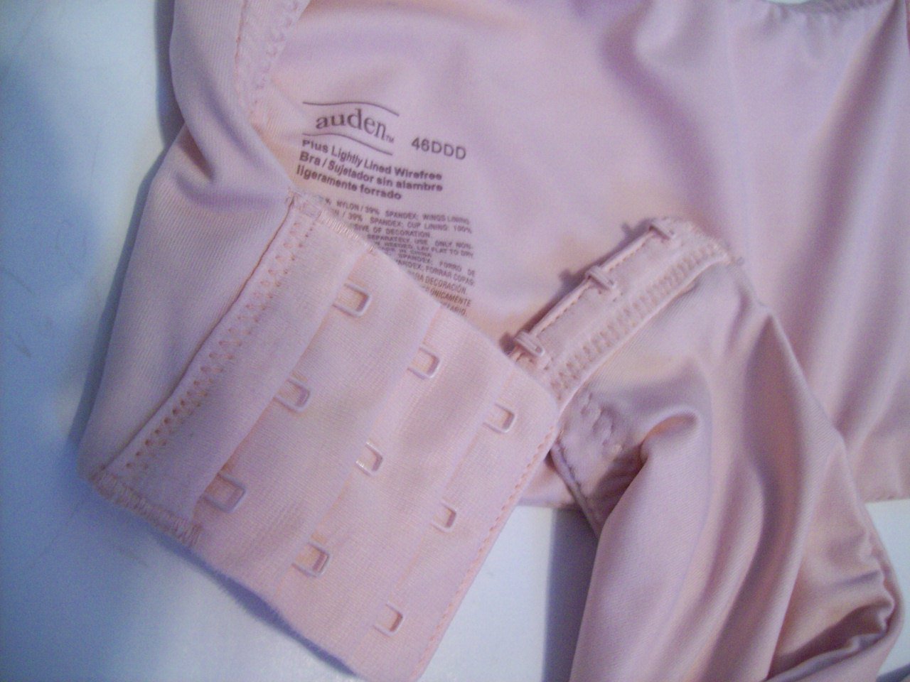 Target AUDEN Plus Lightly Lined Wirefree Bra CASUAL PINK 46DDD