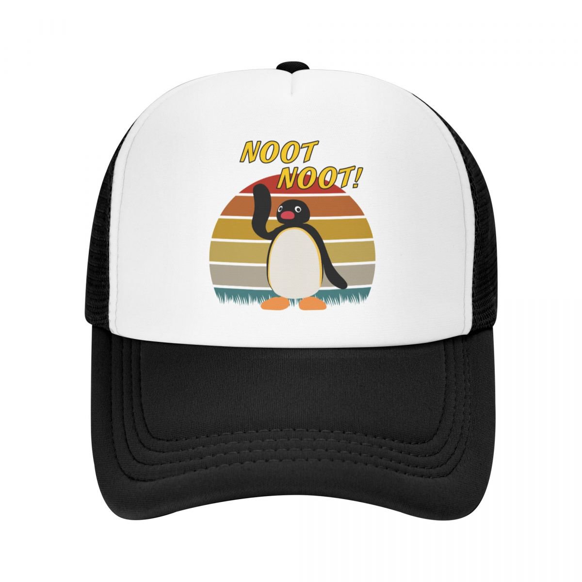 Noot Noot Pingu Meme Trucker Hat Women Men Adult Cartoon Penguin ...